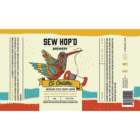 Sew Hop'd El Colibri Mexican Craft Lager – CraftShack - Buy craft beer ...