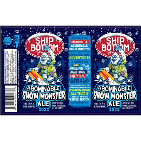 Ship Bottom Abominable Snow Monster Ale – CraftShack - Buy craft beer ...