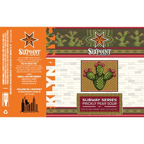 Sixpoint Subway Series: Prickly Pear Sour – CraftShack - Buy craft beer ...