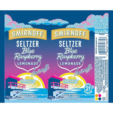 Smirnoff Blue Raspberry Lemonade Seltzer – CraftShack - Buy craft beer ...