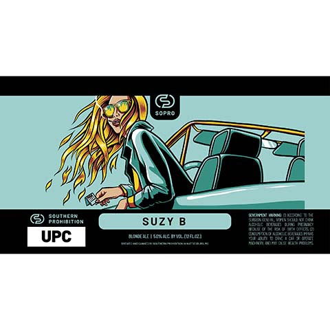 Southern Prohibition Suzy B Blonde Ale – CraftShack - Buy craft beer ...