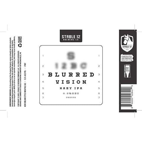 Stable 12 Blurred Vision Hazy IPA – CraftShack - Buy craft beer online.