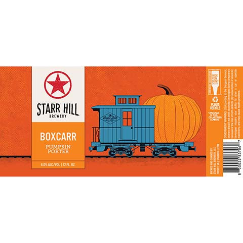 Starr Hill Boxcarr Pumpkin Porter – CraftShack - Buy craft beer online.