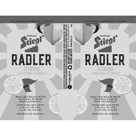 Stiegl Radler Zitrone (Non-Alcoholic) – CraftShack - Buy craft beer online.