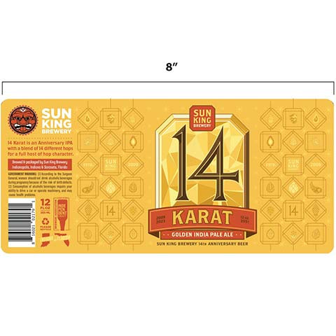 Sun King 14 Karat Golden IPA – CraftShack - Buy craft beer online.
