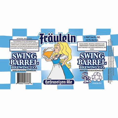 Swing Barrel Fraulein - German Hefeweizen – CraftShack - Buy craft beer ...