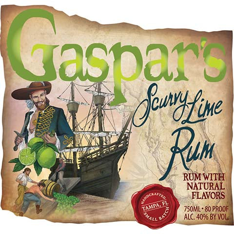 Tampa Bay Gaspar's Scurvy Lime Rum – Buy Liquor Online