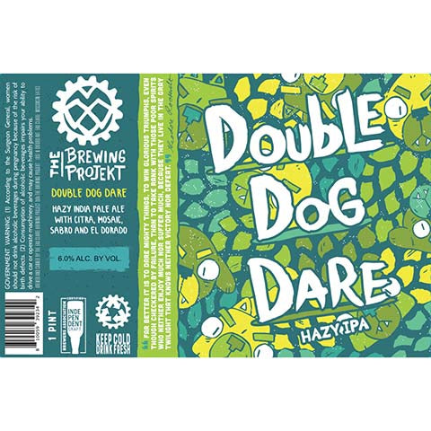 The Brewing Projekt Double Dog Dare Hazy IPA – CraftShack - Buy craft ...