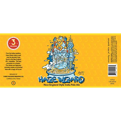 Three Nations Haze Wizard IPA – CraftShack - Buy craft beer online.