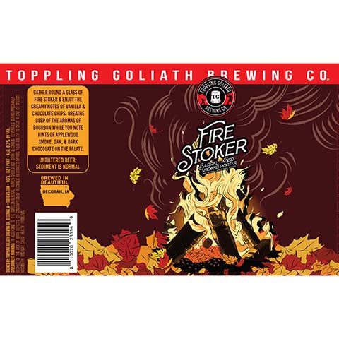 Toppling Goliath Fire Stoker Smoked Porter – CraftShack - Buy craft ...