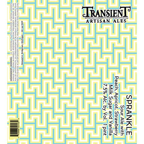 Transient Artisan Ales Sprankle Sour Ale – CraftShack - Buy craft beer ...