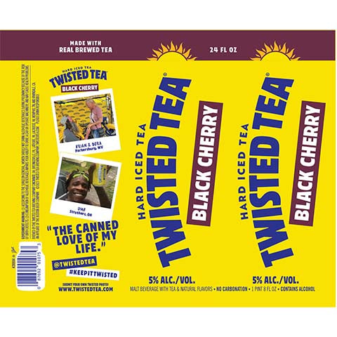 Twisted Tea Black Cherry Hard Iced Tea – CraftShack - Buy craft beer ...