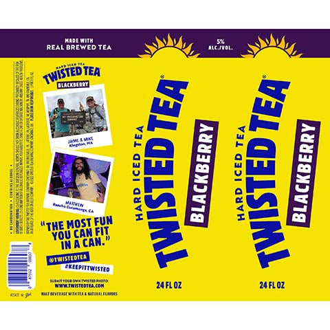 Twisted Tea Blackberry Hard Iced Tea – CraftShack - Buy craft beer online.