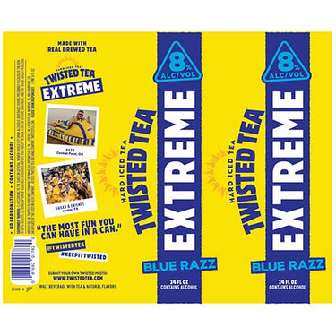 Twisted Tea Extreme Blue Razz Hard Iced Tea – CraftShack - Buy craft ...