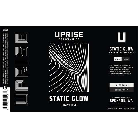 Uprise Static Glow Hazy IPA – CraftShack - Buy craft beer online.