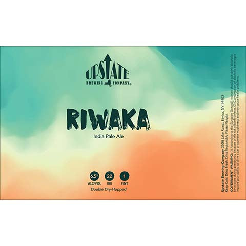 Upstate Riwaka IPA – CraftShack - Buy craft beer online.