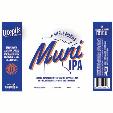 Utepils Muni IPA – CraftShack - Buy craft beer online.