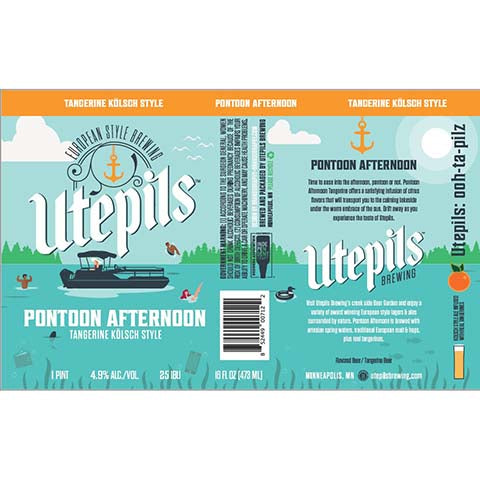Utepils Pontoon Afternoon Kolsch Ale – CraftShack - Buy craft beer online.