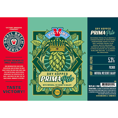 Victory Dry-Hopped Prima Pils – CraftShack - Buy craft beer online.