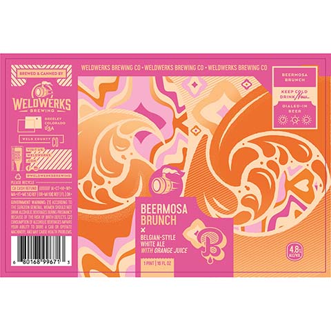 Weldwerks Beermosa Brunch Belgian White Ale – CraftShack - Buy craft ...