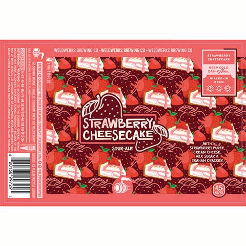 Weldwerks Strawberry Cheesecake Sour – CraftShack - Buy craft beer online.