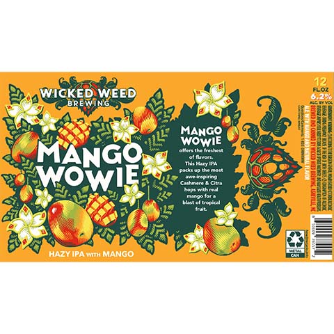 Wicked Weed Mango Wowie Hazy IPA – CraftShack - Buy craft beer online.