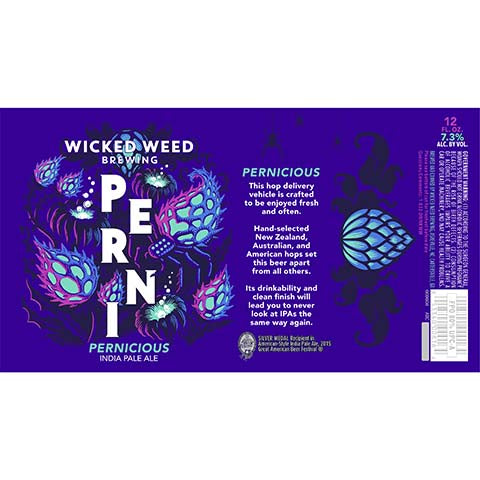 Wicked Weed PERNI Pernicious IPA – CraftShack - Buy craft beer online.
