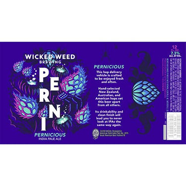 Wicked Weed PERNI Pernicious IPA – CraftShack - Buy craft beer online.