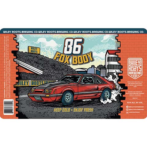 Wiley Roots 86 Fox Body Triple Hazy IPA – CraftShack - Buy craft beer ...