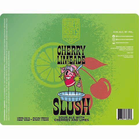 Wiley Roots Cherry Limeade Slushy Sour Ale – CraftShack - Buy craft ...